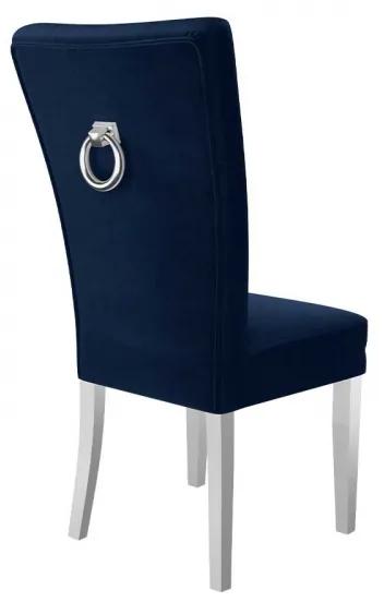 Čalouněná jídelní židle ST67 + klepadlo, Barva:: chrom, Barva: černá, Potah: Magic Velvet 2217