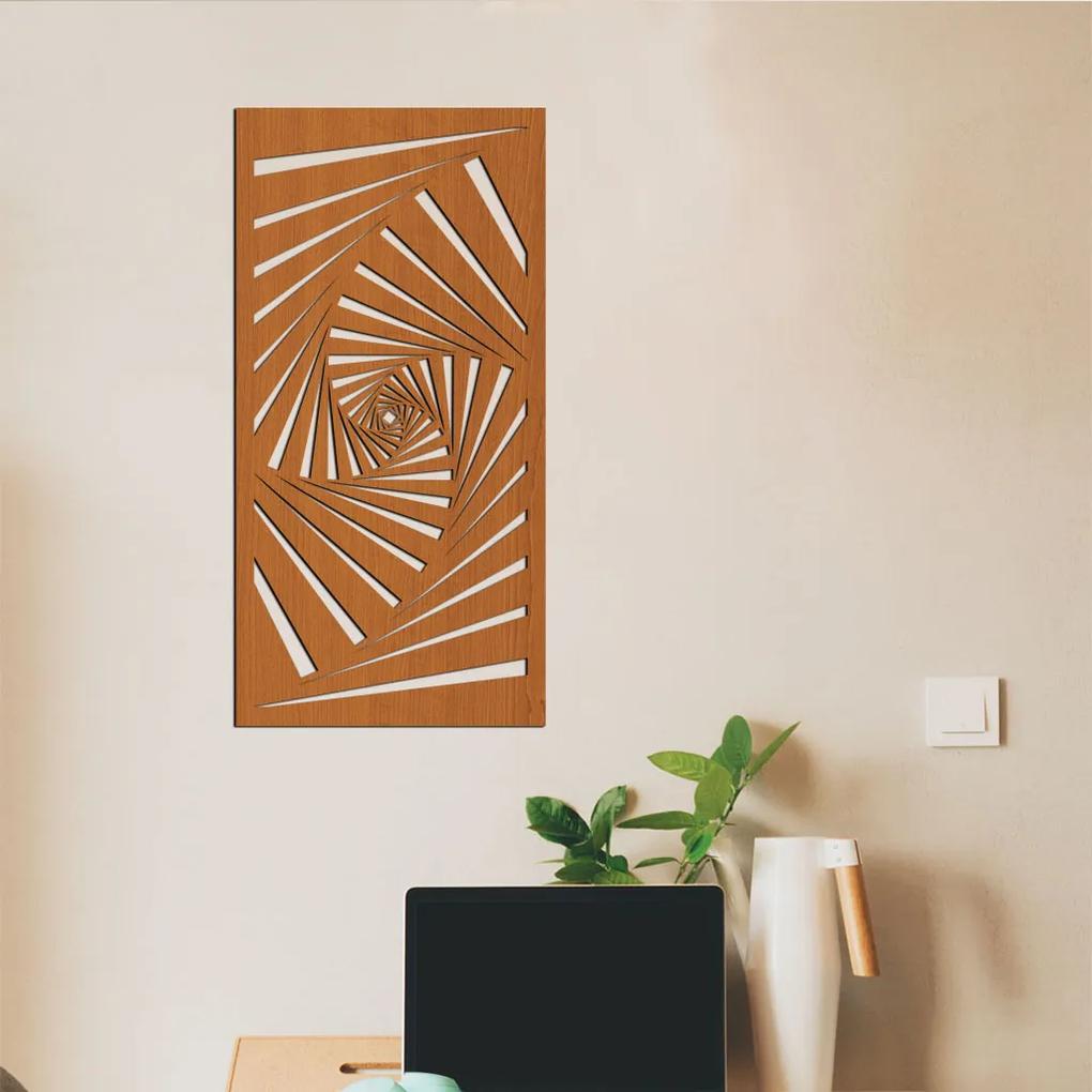 dřevo života Dřevěný dekorační panel na zeď SCHODIŠTĚ Rozměry (cm): 50x95, Barevný vzor: Šedá