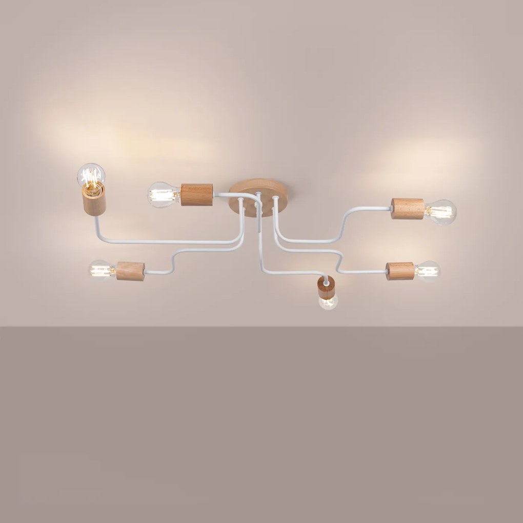 Sollux Lighting Lustr TIMBO 6 bílý