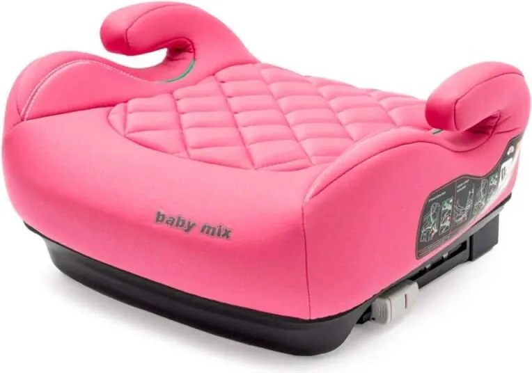 Autosedačka-podsedák BABY MIX HERO Plus ISOFIX I-SIZE pink