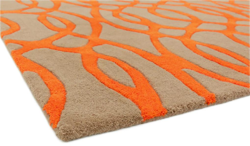 Oranžový  koberec Blondie Wire Orange Rozměry: 200x300 cm