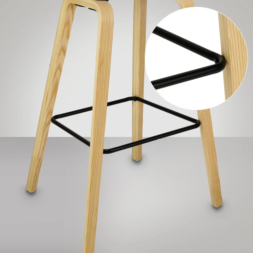 Barová židle Highhill - látkové čalounění | taupe