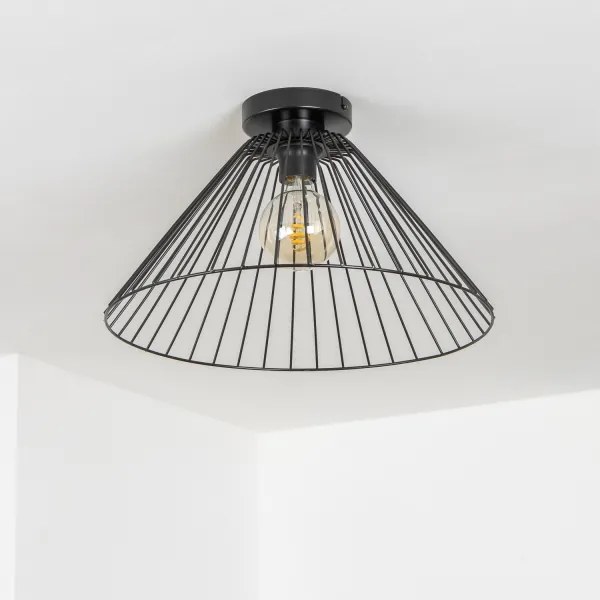 Brilagi - LED Přisazený lustr CERIA WIRE 1xE27/40W/230V pr. 45 cm černá