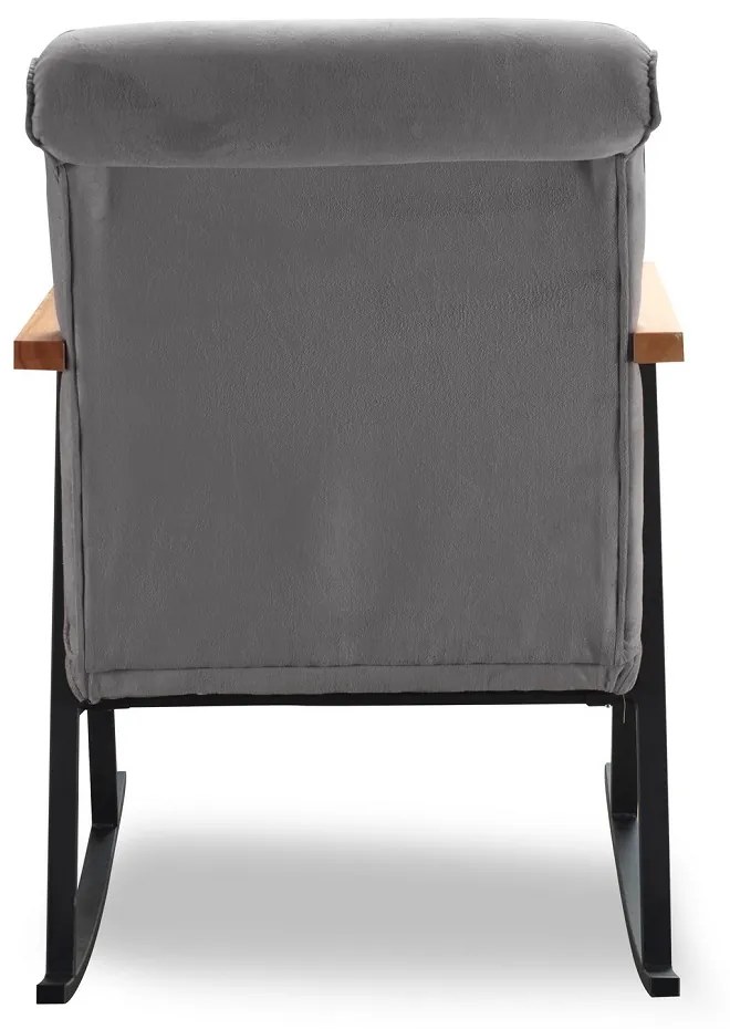 Designové houpací křeslo Baines šedé