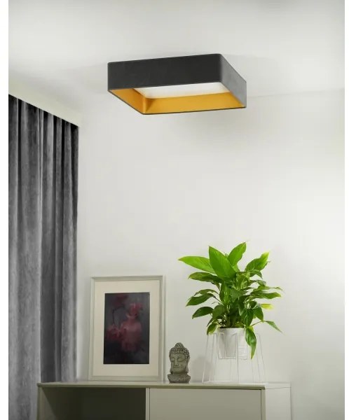 Brilagi - LED Stmívatelné svítidlo VELVET SQUARE LED/24W/230V + DO šedá