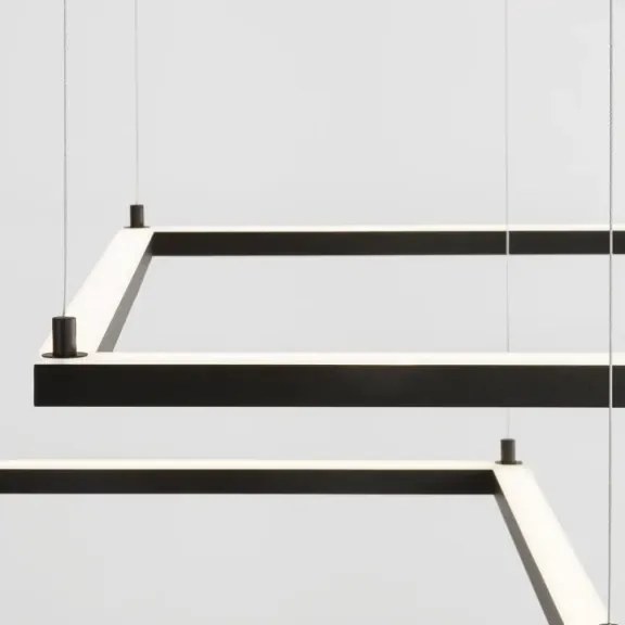 LED lustr Eterna 100 černé