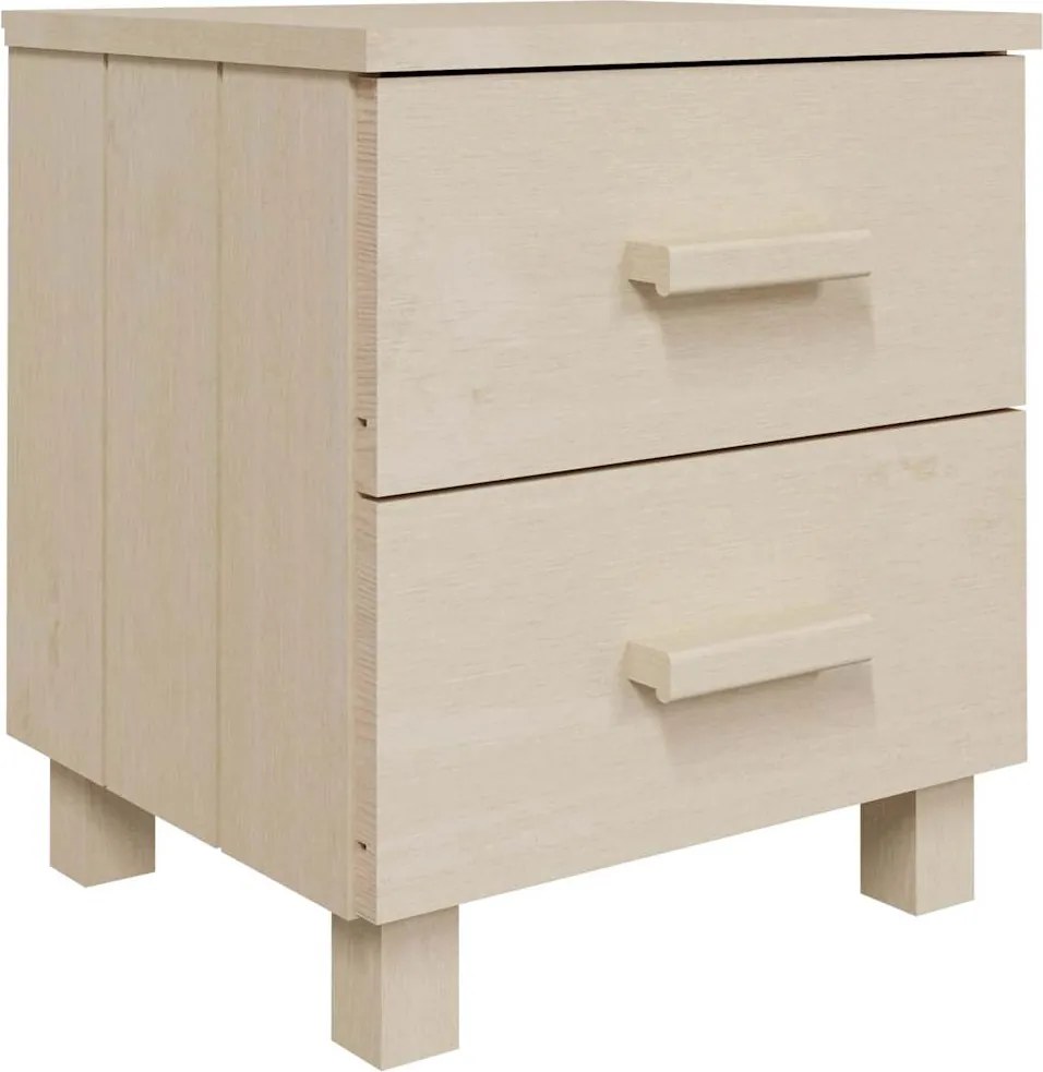Noční stolky HAMAR 2ks medově hnědé 40x35x44,5 cm masivní dřevo 340408