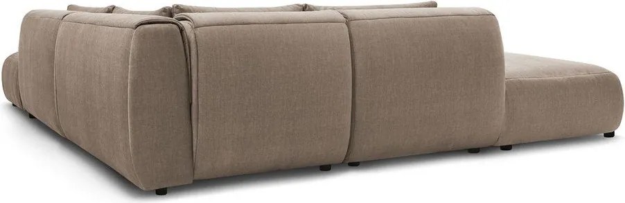 Taupe sametová modulární rohová pohovka Jeanne – Bobochic Paris