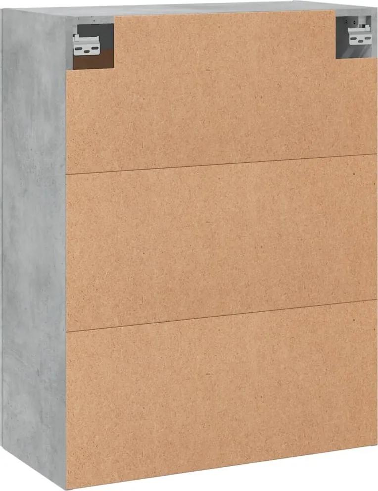 vidaXL Nástěnná skříňka 69,5 x 34 x 90 cm kompozitní dřevo [830384] Barva: Betonová šedá