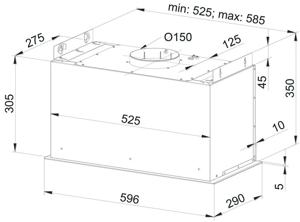 Kluge Odsavač par Kluge KMV6020WHG