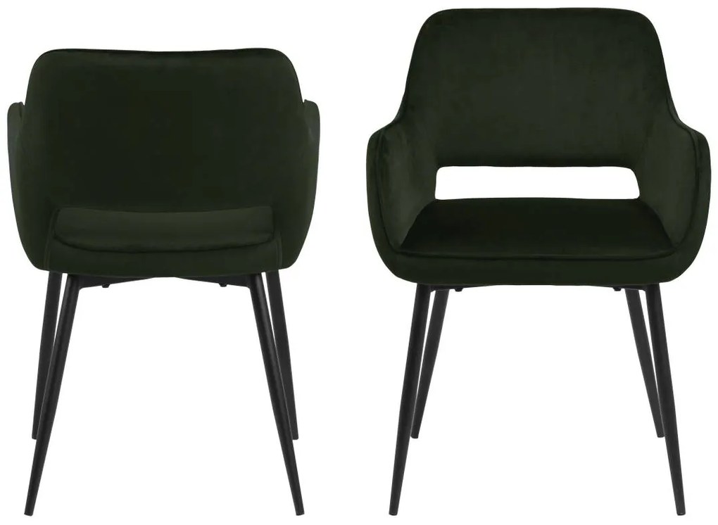 Designová jídelna židle Nereida olivově zelená