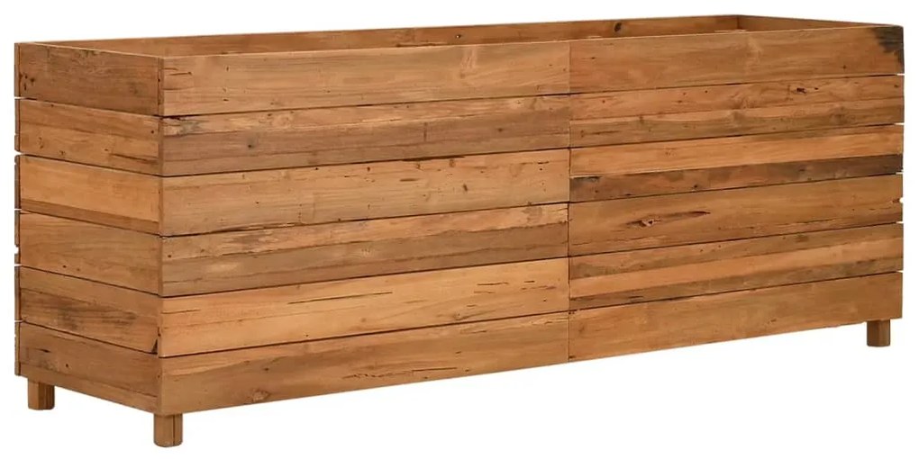 vidaXL Marketos Vyvýšený záhon 150x40x55 cm recyklované teakové dřevo a ocel