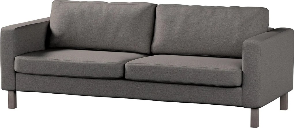 Potah na pohovku IKEA Karlstad, 3-místná, rozkládací barva šedá látka pletený vzor