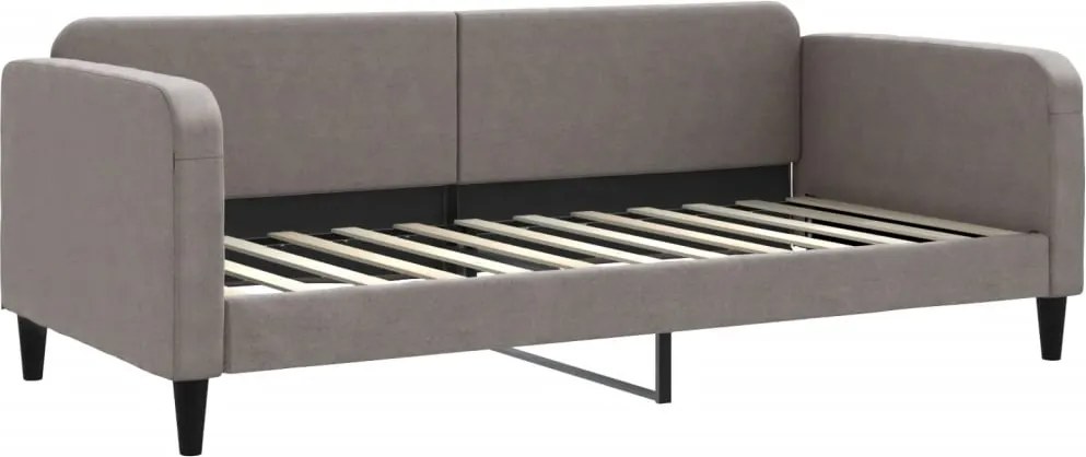 Válenda s přistýlkou taupe 90 x 200 cm textil 3196819
