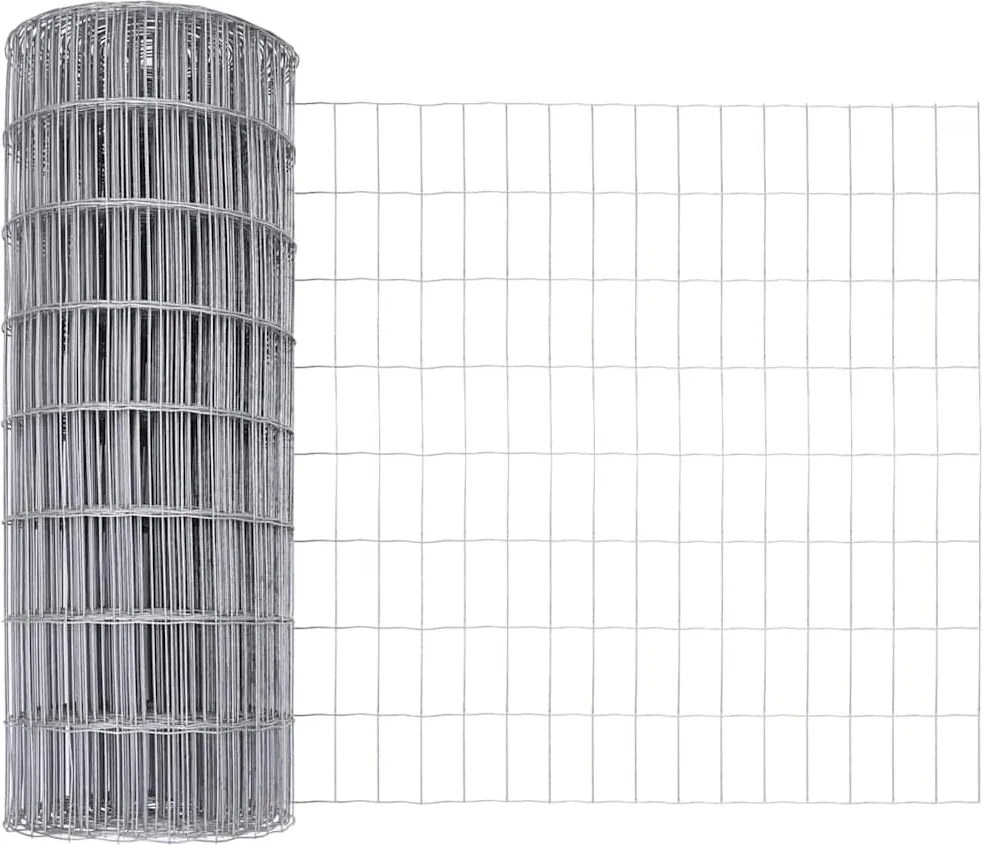 Venkovní euro plot s hroty 10 x 1 m Pozinkovaná ocel Stříbrná 3350735