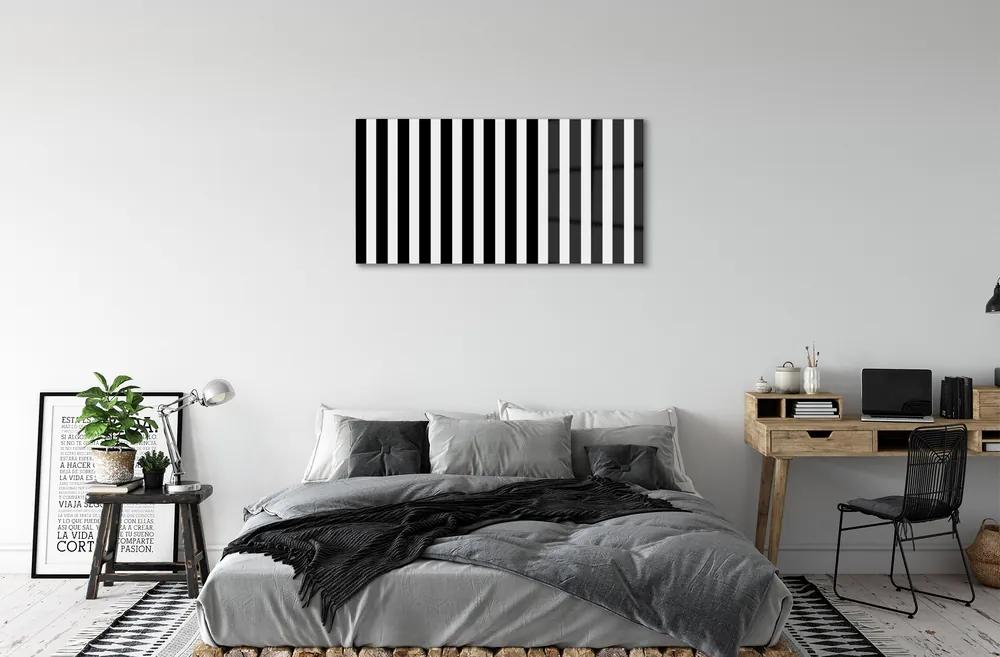 akrylový obraz Geometrické zebra pruhy 100x50 cm