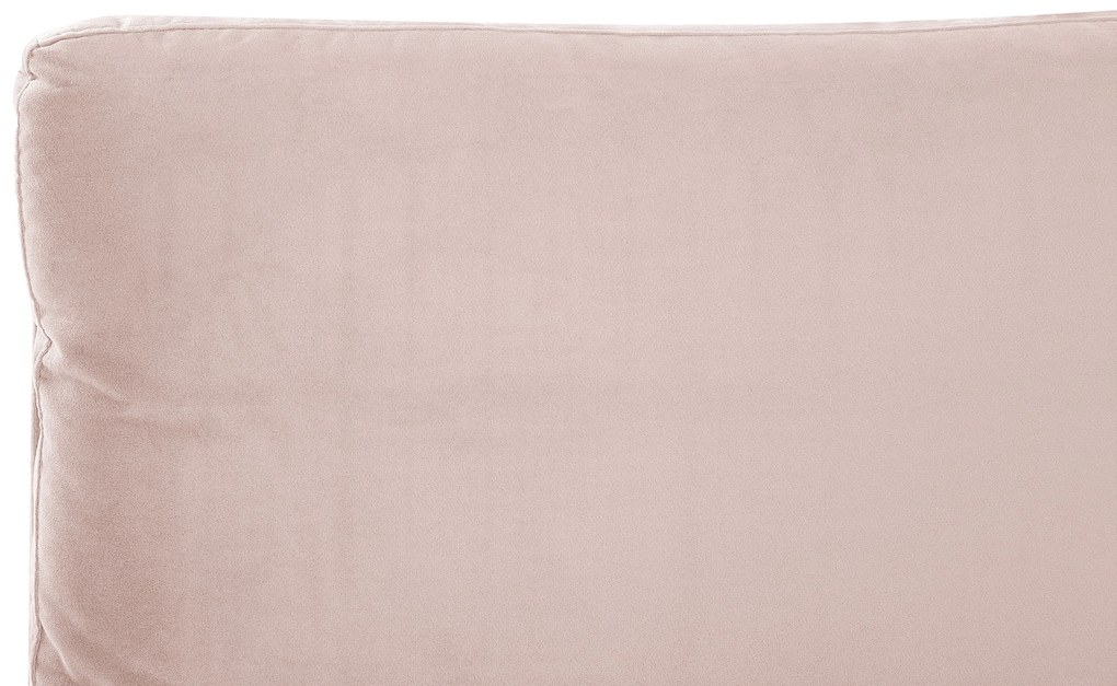 Sametová postel 140 x 200 cm růžová MELLE Beliani
