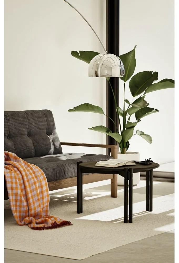 Béžová lněná rozkládací pohovka 205 cm Knob – Karup Design
