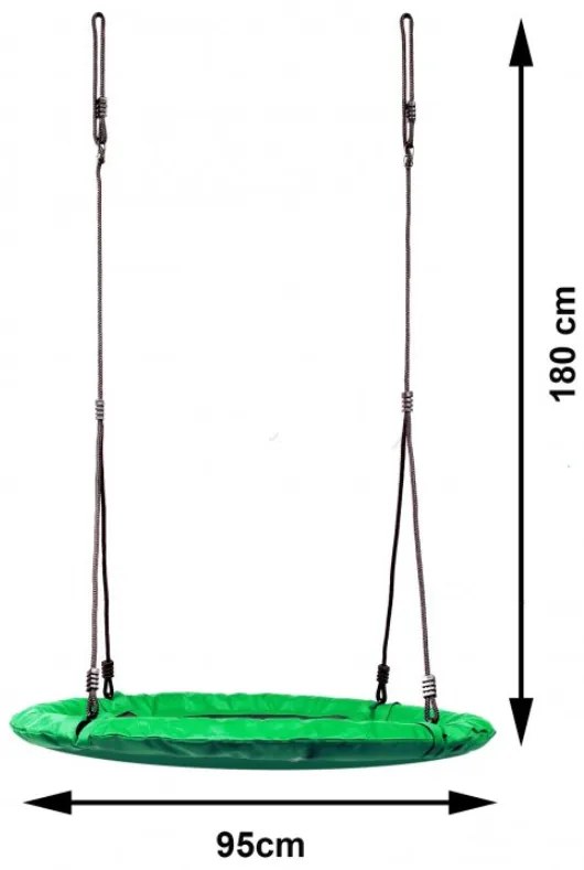 Bestent Houpačka - ptačí hnízdo zelené 95 cm