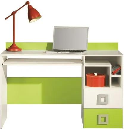 LABIRYNT psací stůl LA18 Barva: krémová / oranžová