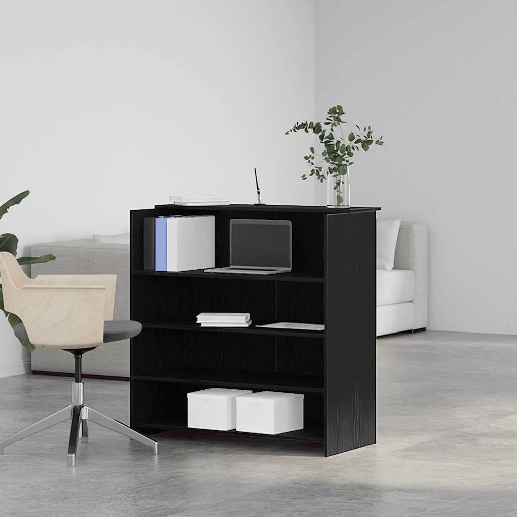 Recepční stůl černý dub 100 x 50 x 103,5 cm, konstrukční dřevo 3324161
