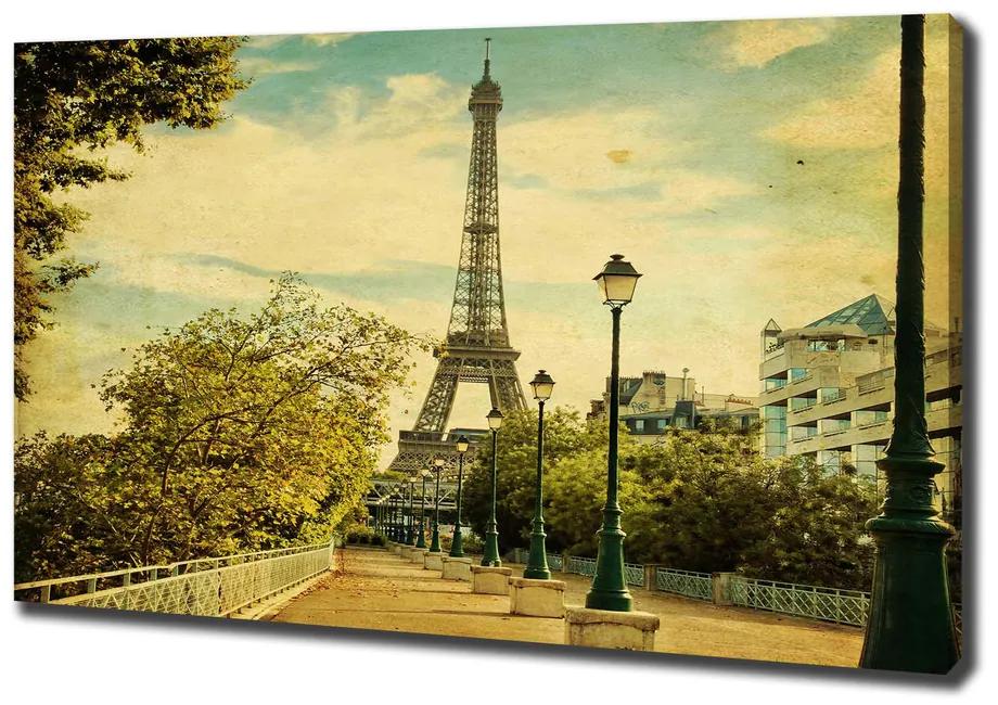 Wallmuralia Foto obraz na plátně Eiffelova věž Paříž 100x70 cm