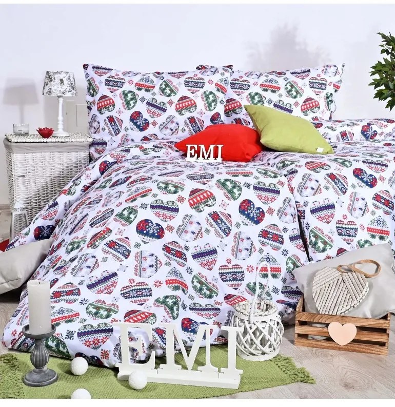 Vánoční povlečení bavlněné Cold EMI, Standardní set jednolůžko obsahuje 1x 140x200 + 1x 70x90