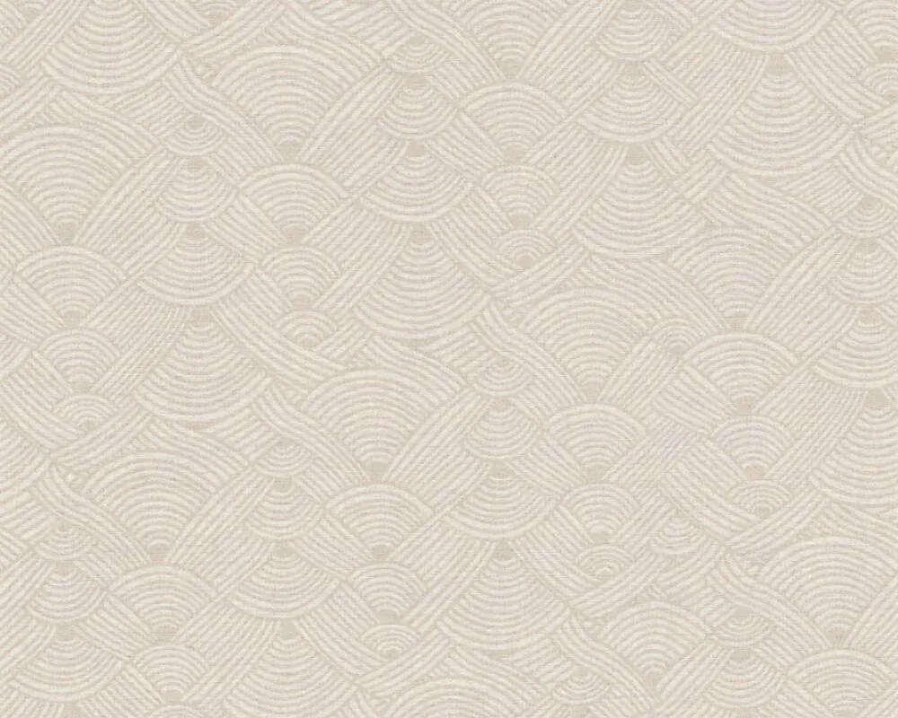 Vliesová tapeta etno, geometrický béžová, bílá 387425 / Tapety na zeď 38742-5 Nara (0,53 x 10,05 m) A.S.Création