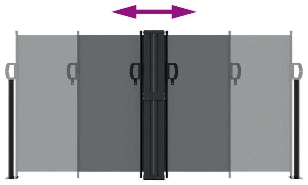 Zatahovací boční markýza černá 120 x 600 cm,  4004594