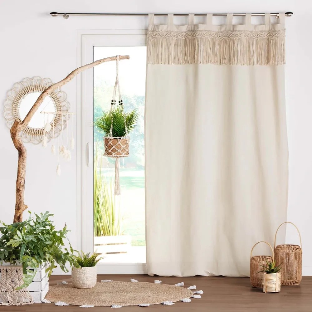 Béžový závěs 140x240 cm Samaya – douceur d'intérieur