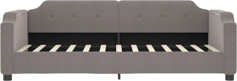Válenda s přistýlkou taupe 90 x 200 cm textil 3197637