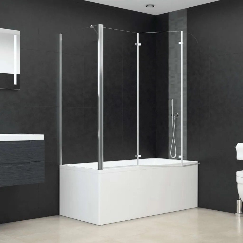 Sprchový kout 120 x 69 x 130 cm tvrzené sklo průhledný 146227