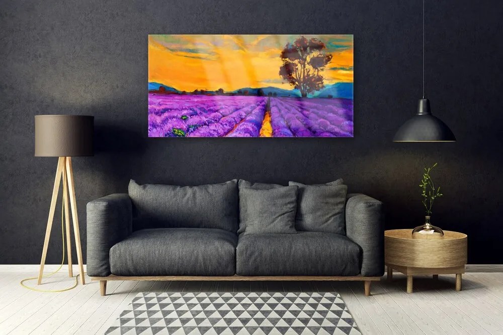 akrylový obraz Pole Krajina 120x60 cm