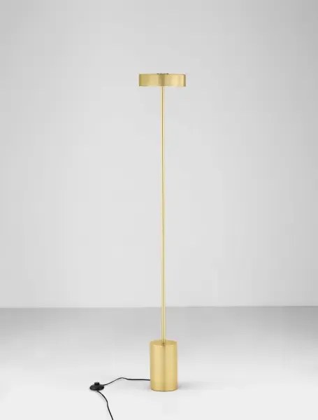 LED zlatá stojací lampa Thea