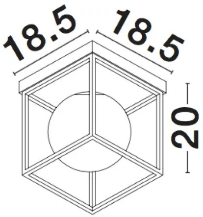 Designové stropní svítidlo Juliet 18 Mosaz