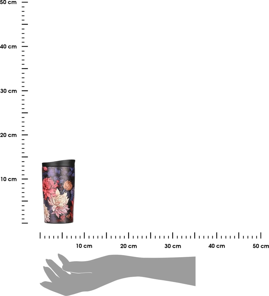 Termohrnek Midnight Blossom 350 ml