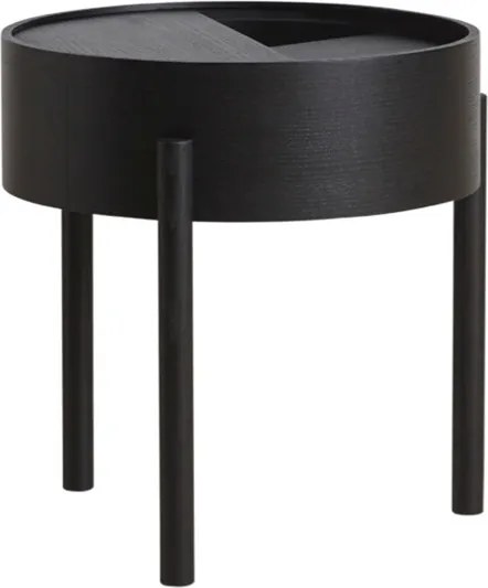 Odkládací stolek &quot;Arc&quot;, 2 varianty - Woud Varianta: jasan, černá barva