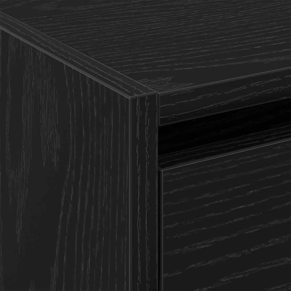 vidaXL Botník 80 x 21 x 125,5 cm kompozitní dřevo [869104] Barva: Černý dub