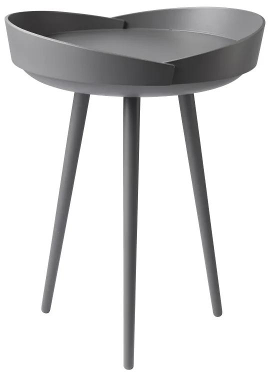 Odkládací stolek Bakketop z bukového dřeva Barva dřeva:: šedá