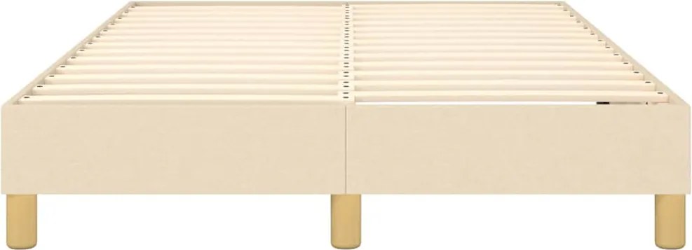 Rám postele s boxspringem krémový 120 x 200 cm textil 3120603