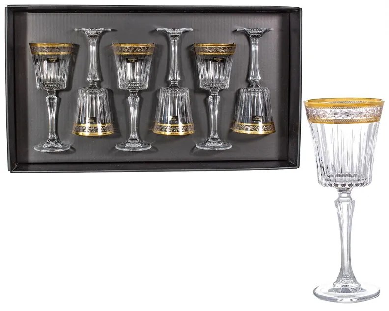 BOHEMIA PRESTIGE DORATO SKLENICE NA VÍNO 230ML SADA 6 KS