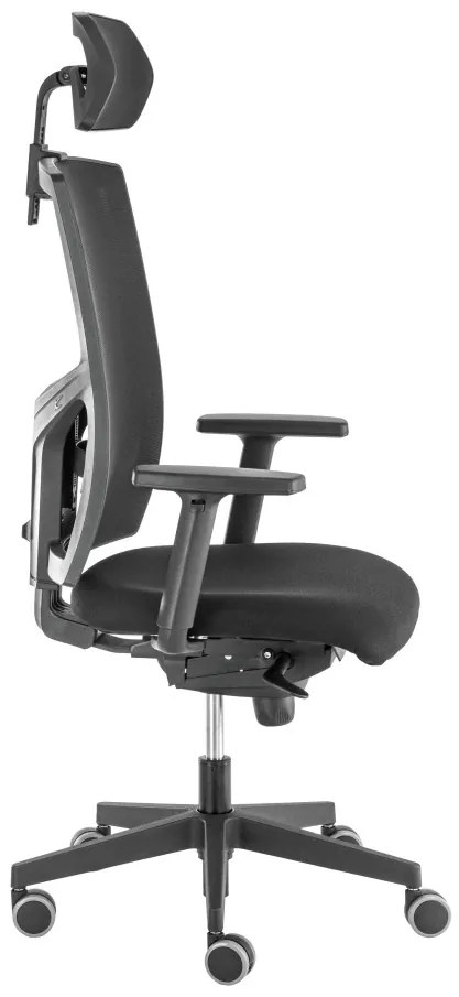 ALBA Ergonomická kancelářská židle SUNNY - černá síťovina / nosnost 150 kg
