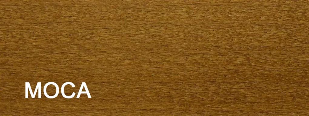 Krajča Jednolůžková postel z masivu Aneta 90 x 220 cm Povrchová úprava: Moca, Druh dřeva: Buk