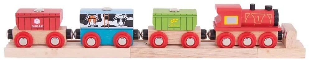 Bigjigs Rail Vlak s potravinami