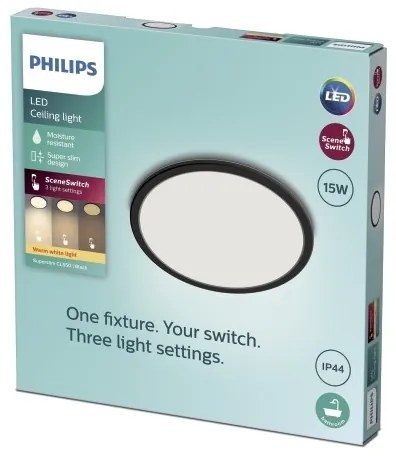 Philips - LED Stmívatelné koupelnové svítidlo SCENE SWITCH LED/15W/230V IP44