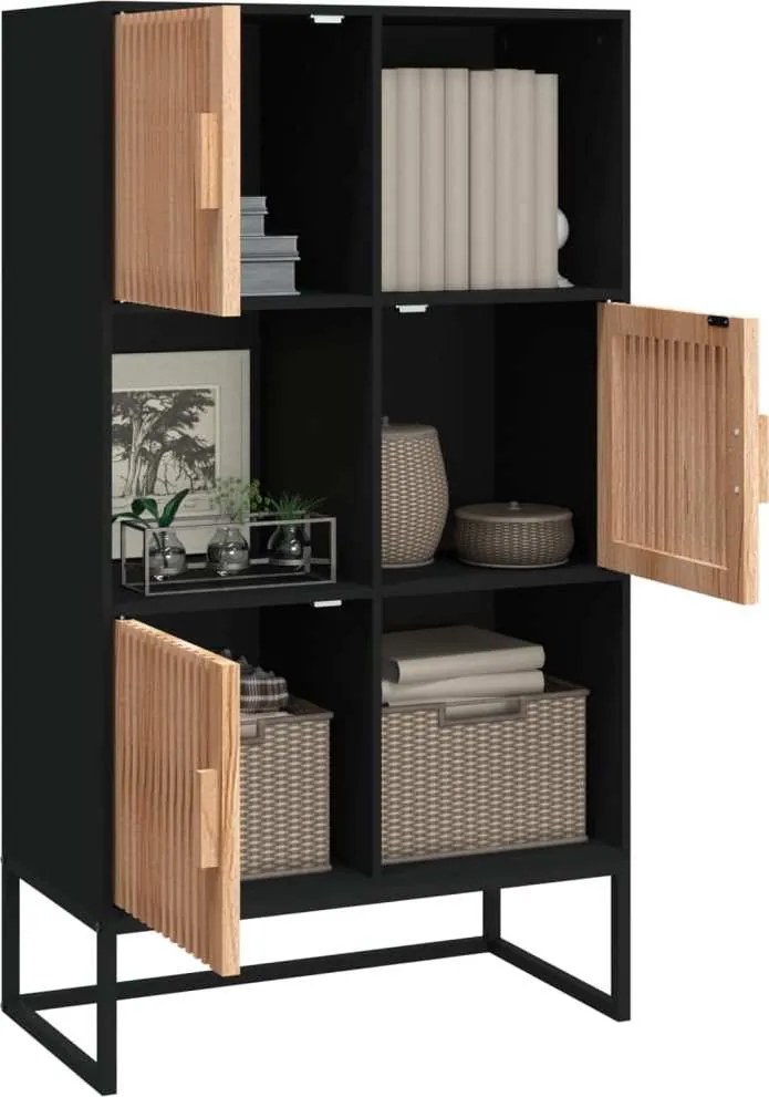 vidaXL Highboard 70 x 35 x 125 cm kompozitní dřevo [352137] Barva: Bílá