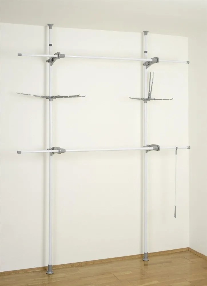 Teleskopický věšák na šaty HERKULEX FLEX, 165-300 x 116-190 x 36 cm, WENKO