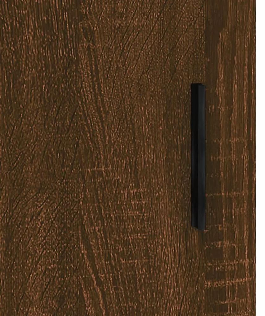 Skříň highboard hnědý dub 34,5 x 34 x 180 cm kompozitní dřevo,  3199256