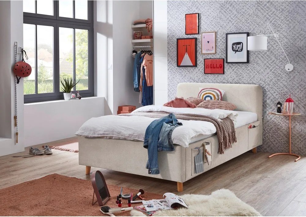 Béžová dětská postel bez roštu 140x200 cm Cosy – Meise Möbel