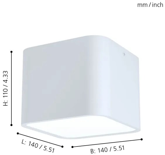 Eglo 99281 - Stropní svítidlo GRIMASOLA 1xE27/28W/230V